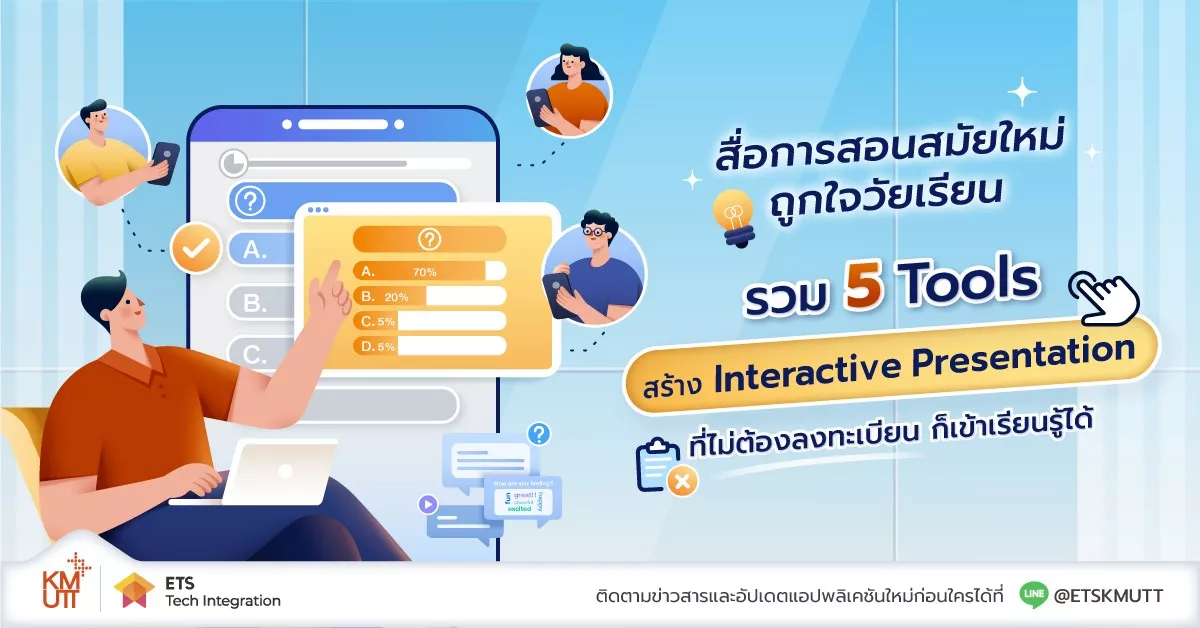 Interactive Presentations เปลี่ยน Slides ให้เป็นแบบทดสอบ